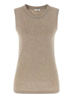 PESERICO PESERICO Punto Luce Ribbed Viscose Top