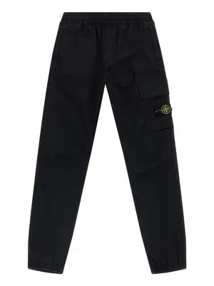 Stone Island Stretch Cotton Cargo Trousers - Blue