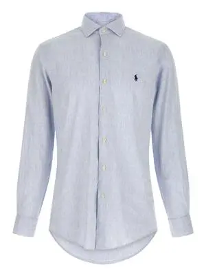Polo Ralph Lauren Linen Cotton Shirt - Light Blue