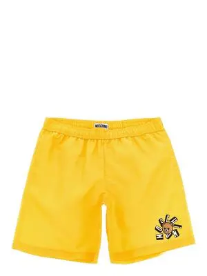 MOSCHINO KID TEEN Moschino Teddy Bear Swimsuit - Yellow