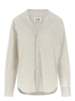 MAISON MARGIELA Trompe L'oeil Collar Shirt - Gray