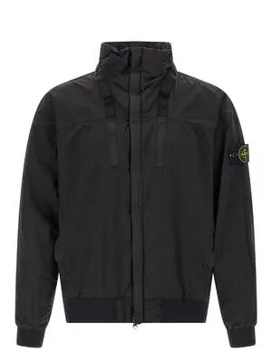 Stone Island Nylon Metal Watro Bomber Jacket - Black