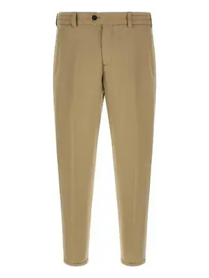 PT TORINO The Rebel Cotton And Linen Blend Trousers - Beige