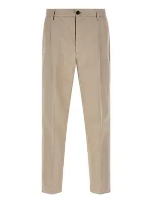 DEPARTMENT 5 Gin Cotton And Linen Blend Trousers - Beige