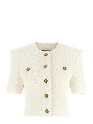 BALMAIN BALMAIN Plumetis Tweed Cardigan