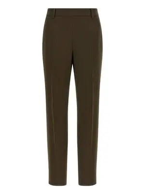 Alberto Biani Crêpe Straight Leg Trousers - Green