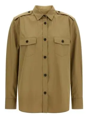 Prada Cotton Poplin Shirt - Brown