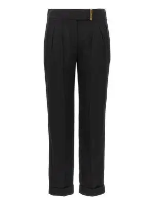 TOM FORD Metal Bar Detail Trousers - Black