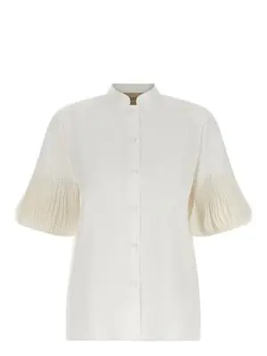 Valentino Garavani Poplin Embroidered Shirt - White