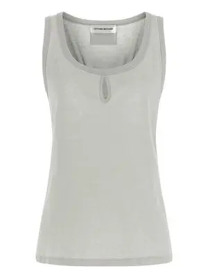 Victoria Beckham VICTORIA BECKHAM Split Tank Top Gray
