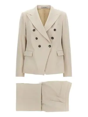 Tagliatore Alicya Zegna Cashco Suit - Beige
