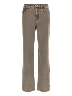 ROTATE BY BIRGER CHRISTENSEN Straight Leg Jeans - Brown