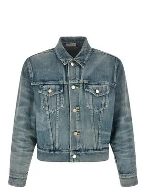 Fear Of God Classic Trucker Denim Jacket - Light Blue