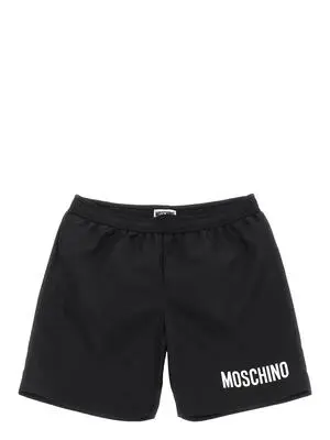 MOSCHINO KID TEEN Logo Swimsuit - Black