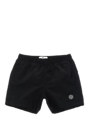 Stone Island Compass Logo Swimsuit - Black