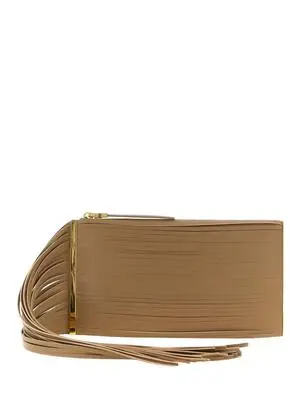 ELISABETTA FRANCHI ELISABETTA FRANCHI Fringed Leather Clutch Bag