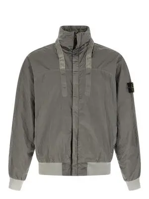 Stone Island STONE ISLAND Nylon Metal Watro Bomber Jacket Gray
