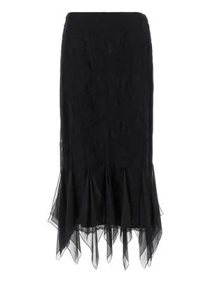 Valentino Garavani Lace Skirt - Black