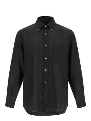 RIVIERA PROJECT Linen Shirt - Black