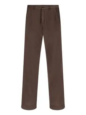 CELLAR DOOR Drift Cotton Trousers - Brown