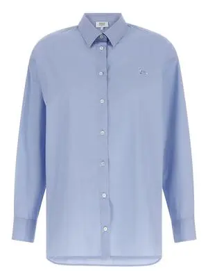 MAISON KITSUNÉ MAISON KITSUNE Baby Fox Cotton Poplin Shirt