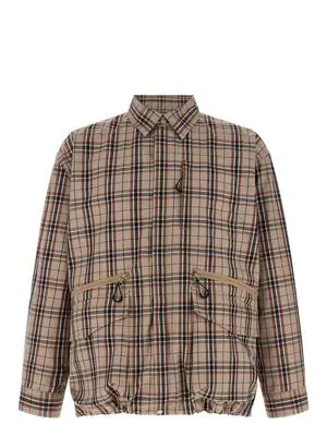 COMME DES GARҪONS HOMME Check Overshirt - Beige