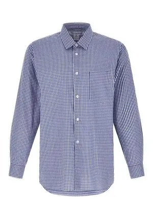 Comme Des Garçons Vichy Shirt - Blue