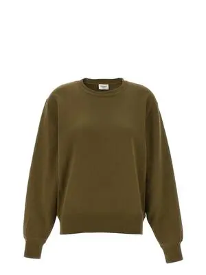 Saint Laurent Cassandre Cotton Sweatshirt - Green