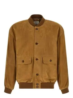 SAINT LAURENT SAINT LAURENT Suede Bomber Jacket