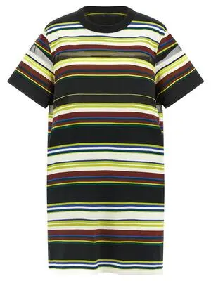Sacai Striped Mini Dress - Multi