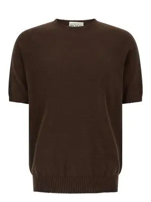 MA'RY'YA Cotton Sweater - Brown