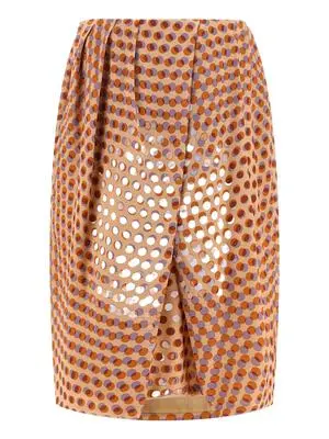 Dries Van Noten Saronga Bis Silk Skirt - Multi