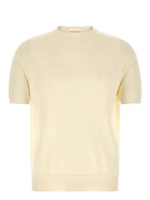 MA'RY'YA Cotton Sweater - White