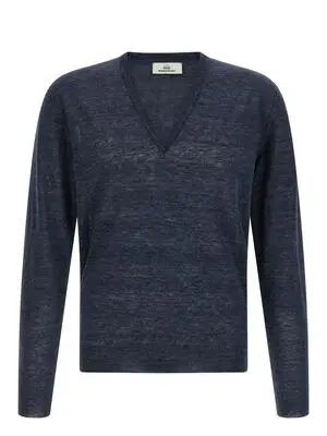 RIVIERA PROJECT Linen And Silk Sweater - Blue