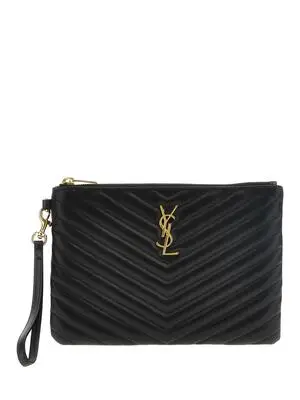 Saint Laurent Cassandre' Clutch - Black