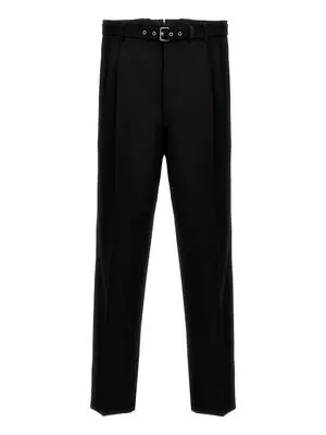 Prada Wool Tailored Trousers - Black
