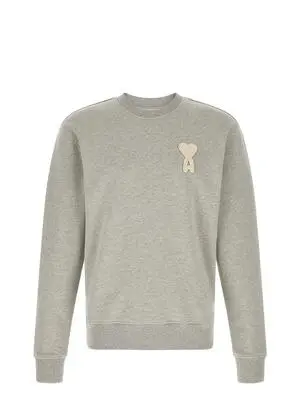 AMI Paris Amis De Coeur Sweatshirt - Gray
