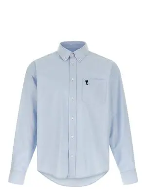AMI Paris De Coeur' Shirt - Light Blue