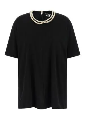 Junya Watanabe Pearl Necklace T-shirt - Black