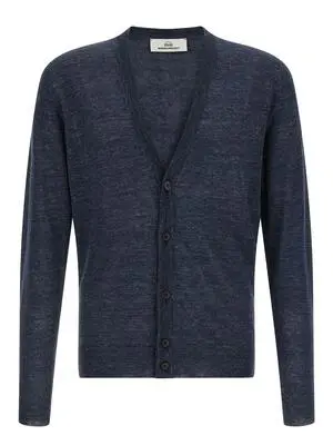 RIVIERA PROJECT Linen Silk Cardigan - Blue