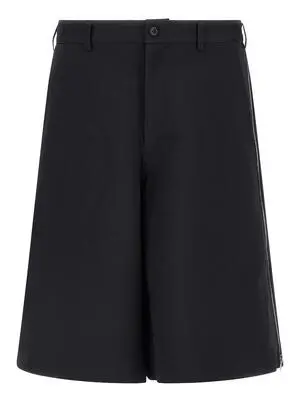 Comme Des Garçons Zip Bermuda Shorts - Blue
