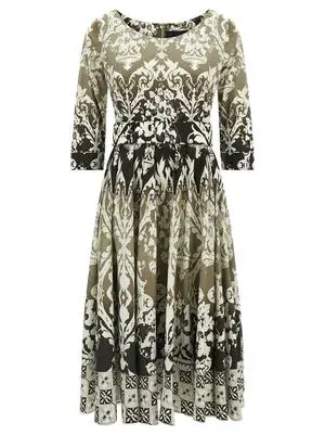 SAMANTHA SUNG SAMANTHA SUNG Abelia Printed Cotton Midi Dress