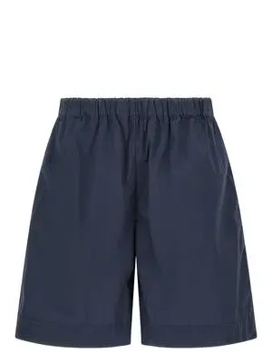 XACUS XACUS Carlotta Cotton Bermuda Shorts Blue