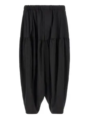 Comme Des Garçons Barrel Leg Trousers - Black