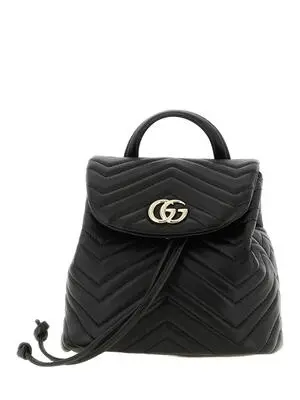 Gucci Gg Marmont Mini Backpack - Black