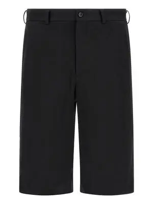 Comme Des Garçons Zip Bermuda Shorts - Black