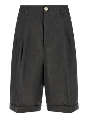 Jacquemus Le Short Pastro Bermuda Shorts - Gray