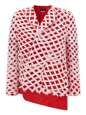 Comme Des Garçons Tulle Weave Satin Blazer - Multi