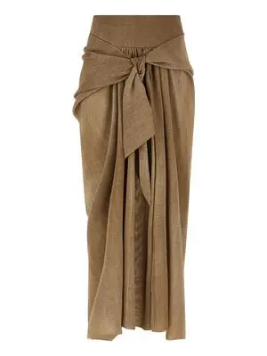 Ermanno Scervino Marocain Skirt - Beige