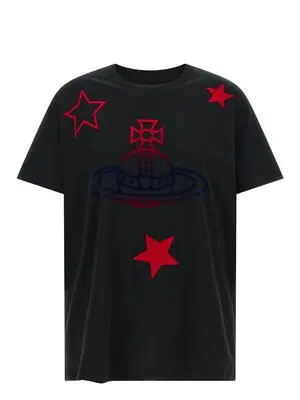 VIVIENNE WESTWOOD Orb And Stars Classic T-shirt - Black